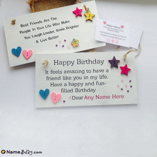 How To Make A Birthday Card For Your Best Friend Happy Birthday Card