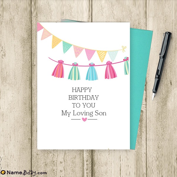 Happy Birthday My Loving Son Images Of Cakes Cards Wishes